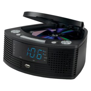 Jensen® Stereo Compact Disc Player with AM/FM Digital Dual Alarm Clock Radio