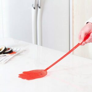 Washranp Swatters Burrs-Free Undeformable Long Lasting Handheld Long Handle Fly Swatter Trap for Living Room