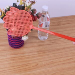 Washranp Swatters Burrs-Free Undeformable Long Lasting Handheld Long Handle Fly Swatter Trap for Living Room