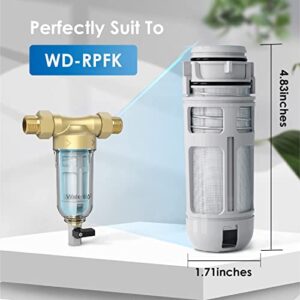 Waterdrop WD-RPFK and WD-PFA Spin Down Sediment Filter Replacement Cartridge, 50 Micron, 1 count