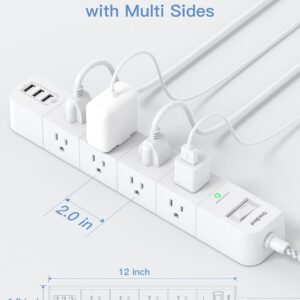 Outlet Extender with Night Light and Surge Protector with USB Bundle