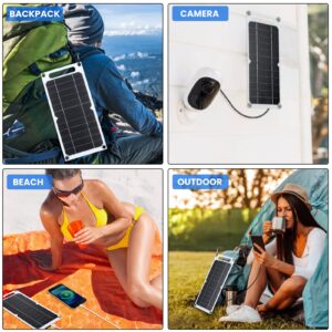 SUNYIMA Mini Solar Panel, 6V 6W USB Monocrystalline Solar Panel Charger with Built-in Voltage Stabilization System for Smart Phone, Camping Lanterns, Small Fans Monitor