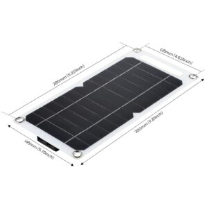 SUNYIMA Mini Solar Panel, 6V 6W USB Monocrystalline Solar Panel Charger with Built-in Voltage Stabilization System for Smart Phone, Camping Lanterns, Small Fans Monitor