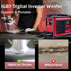 Welding Machine, Upgraded MMA-250A 110V Welder Machine,Portable Stick Welder IGBT Digital Display LCD,Home DIY Arc Welder,Hot Start Arc Force Anti-stick Mini Welder