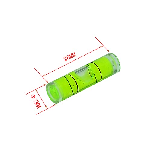 Package photo frame level gauge level gauge cylinder level gauge horizontal bubble level ruler balance bubble various specifications (7X26mm(6pcs))