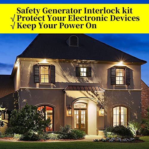 KIWOEN Generator Interlock Kit Compatible with Murray or Siemens 150 or 200 amp Panels. 7/8 to 1 1/4 in Between Main and Generator Circuit Breakers,Safety Manual Lockout Transfer Switch