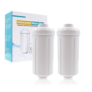 shurex replacement white fluoride water filter, fluoride and arsenic reduction element filter, compatible with berkey and other gravity filtration system (pack of 2 x white fluoride filters)