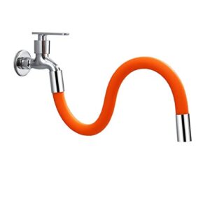 faucet extension tubes flexible for kitchen sink 360 degrees flexible leader hose 720 degree fixation in any position faucet aerator extension device sink faucet sprayer attachment faucet hose (50cm)