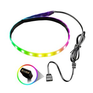 MuYiYi11 Lamp COOLMOON LED Light Strip Magnetic 40cm PC Computer CaseLight Bar with 4Pin RGB/5V ARGB for MotherboardLight Bar for Computer Peripherals