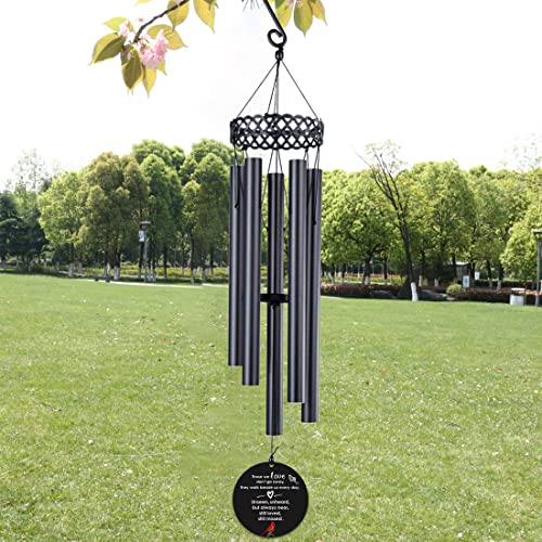 Cardinal Memorial Wind Chimes for Outside,Sympathy Windchime for Loss of Loved One,Sympathy Memorial Gifts in Memory of Mother Father Mom Husband Dad Son,Bereavement Wind Chimes Outdoor Deep Tone