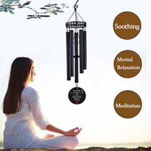 Cardinal Memorial Wind Chimes for Outside,Sympathy Windchime for Loss of Loved One,Sympathy Memorial Gifts in Memory of Mother Father Mom Husband Dad Son,Bereavement Wind Chimes Outdoor Deep Tone