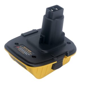 elefly dca1820 replacement for dewalt 18v to 20v adapter, compatible with dewalt 20v lithium battery dcb206 dcb204 dcb203 for 18v nicad nimh dc9096 dc9098 dc9099 dw9098 dw9096