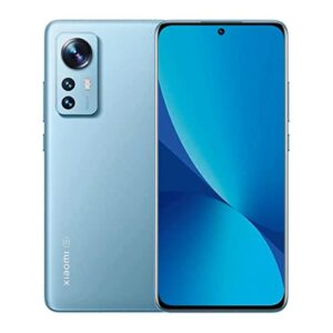 xiaomi 12x 5g + 4g lte (128gb + 8gb) global unlocked 6.28" 50mp pro grade camera (not for verizon boost at&t cricket straight) + (w/fast car charger bundle) (blue)