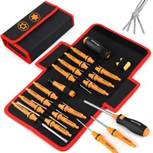 torx screwdriver set of t3-t40, novoard 14-piece magnetic torx star screw driver set, t3 t4 t5 small torx screwdriver, t6 t7 t8 t9 t10 t15 t20 t27 t30 t40 torx security screwdriver set with hole