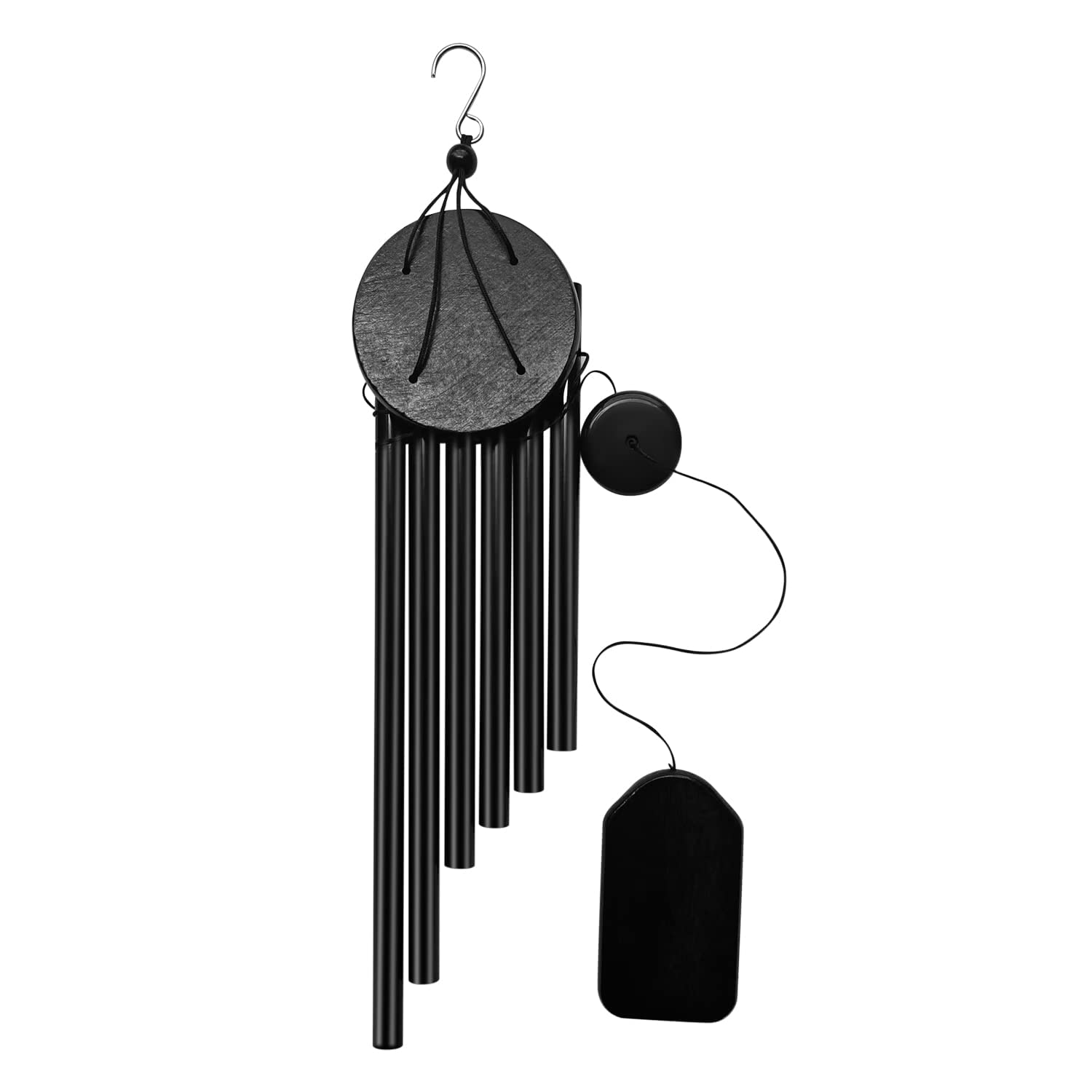 YEHSAL Garden Wind Chimes with 6 Aluminum Alloy Tubes and Hook,Memorial Wind Chimes for Home Decor Garden Patio Outdoor