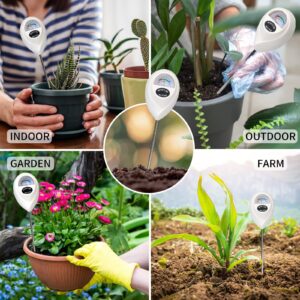 ONEDONE Moisture Meter, Soil Moisture Meter for House Plants Plant Moisture Meter with Cleaning Cloth Plant Water Meter for Gardening, Farming, Indoor and Outdoor Plants