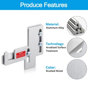 ACANORA Generator Interlock Kit for Murray or Siemens 150 and 200 Amp Panels, 7/8 to 1 1/4 Inches Spacing, Brushed Nickel