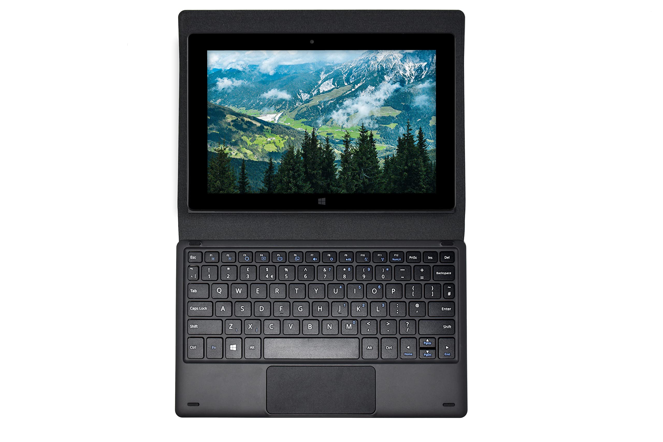 10.1" Windows 11 Full HD Tablet with Docking Keyboard - 2 in 1 Laptop / Ultra Slim Tablet PC - FWIN232 PRO S3, 8GB RAM, 256GB Storage, N4120 Quad-Core CPU, FHD (1920x1200), M.2 SATA Expandable Storage