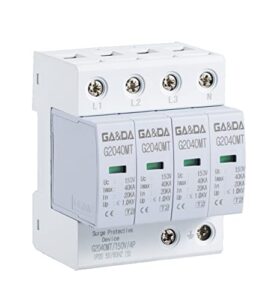 voltage surge protector din 4p 150vac 40ka ip20 120/208vac