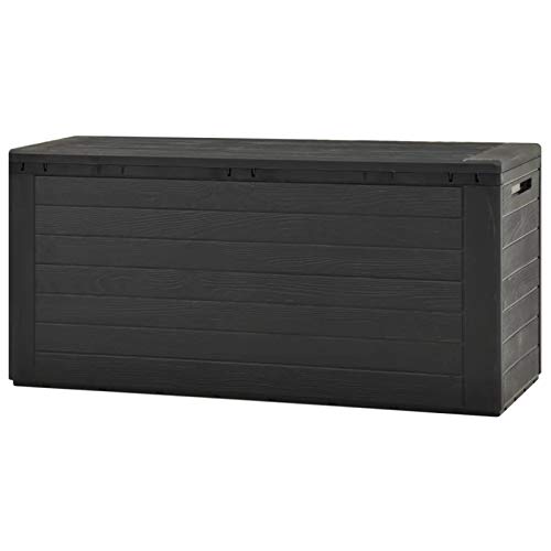 Festnight Patio Storage Box Storage Deck Box Outdoor Storage Container for Outdoor, Balcony Anthracite 45.7"x17.3"x21.7"