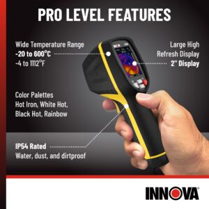 INNOVA 3360 Multi-Purpose Infrared Inspection Camera - Thermal Imaging Camera - 8.66 x 5.75 x 2.68 inches