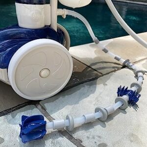 Swasher PRO No Spray- Tail Sweep Hose for Polaris/Pentair Pool Cleaner - Replaces Existing Hose with a Durable Rotating Flexible Scrubber and Brush to Improve Cleaning - NO FOAM to Replace