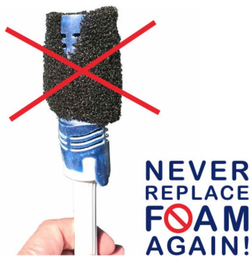 Swasher PRO No Spray- Tail Sweep Hose for Polaris/Pentair Pool Cleaner - Replaces Existing Hose with a Durable Rotating Flexible Scrubber and Brush to Improve Cleaning - NO FOAM to Replace