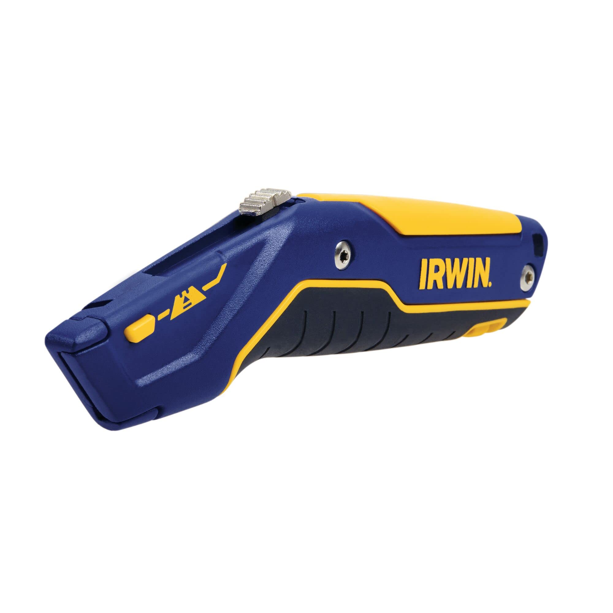 IRWIN Utility Knife, Carbon Steel Blade, Retractable, Foldable and Portable, Storage for Up To 5 Blades (IWHT10436)