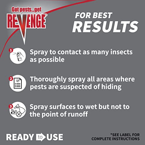 REVENGE Termite & Carpenter Ant Killer, 15 oz Ready-to-Use Aerosol Spray, Kills on Contact and Long Lasting Control