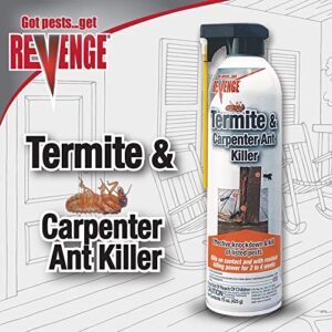 REVENGE Termite & Carpenter Ant Killer, 15 oz Ready-to-Use Aerosol Spray, Kills on Contact and Long Lasting Control