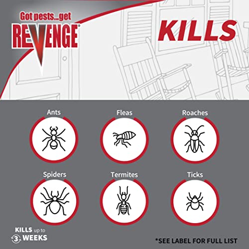 REVENGE Termite & Carpenter Ant Killer, 15 oz Ready-to-Use Aerosol Spray, Kills on Contact and Long Lasting Control