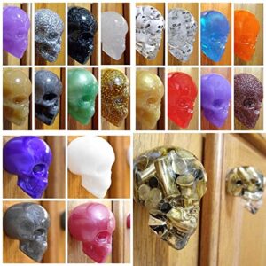 Purple Skull Door Knobs Drawer Knobs (Set of 2)