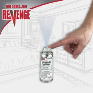 Bonide Revenge Dual Action Bedbug & Insect Room Fogger, Pack of 3 Long Lasting Protection Against Fleas, Ticks, Cockroaches, Ants