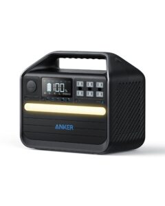 anker 555 portable power station, 1024wh solar generator (solar panel optional) with lifepo4 battery, 6 ac outlets, 3 usb-c pd ports at 100w max, 1000w powerhouse for outdoor rv, camping, emergency