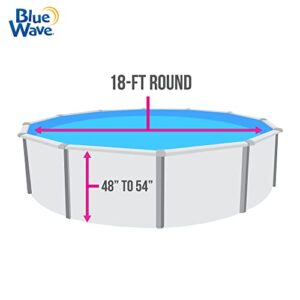 Blue Wave NL503-20 Standard Gauge Evening Bay Round Overlap Steel Wall Swimming Pool Liner, 18-FT