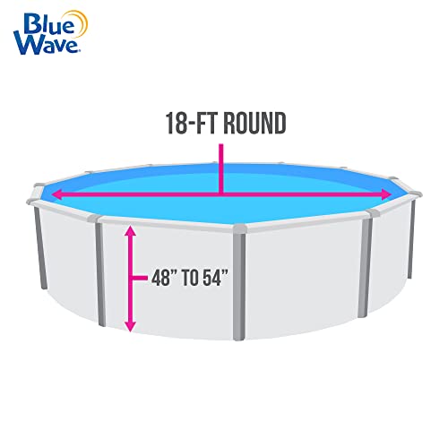 Blue Wave NL503-20 Standard Gauge Evening Bay Round Overlap Steel Wall Swimming Pool Liner, 18-FT