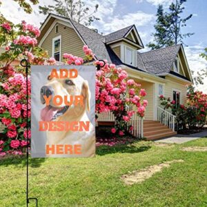 Custom Garden Flag Personalized Double Side Flags Add Your Image Text Logo Home Spring Summer Decor Yard Flag Banners For Indoor Outdoor Size 12 X 18 Inch