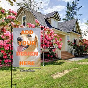 Custom Garden Flag Personalized Double Side Flags Add Your Image Text Logo Home Spring Summer Decor Yard Flag Banners For Indoor Outdoor Size 12 X 18 Inch