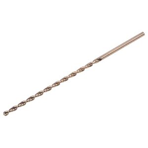 uxcell m35 high speed steel parabolic flute drill bit, 3mm drilling diameter 120mm length, gold oxide cobalt steel round shank