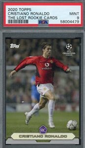 cristiano ronaldo 2020 topps the lost rookie soccer card graded psa 9