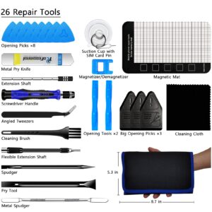 150 in 1 Precision Screwdriver Set, Computer, Laptop, Electronics Repair Tool Kit for PC MacBook Cell Phone iPhone Nintendo Switch PS4 Xbox Controller(Blue)