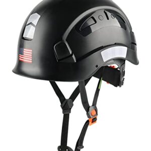 GREEN DEVIL Safety Helmet Hard Hat Adjustable Lightweight Vented ABS Work Helmet for Men and Women 6-Point Suspension ANSI Z89.1 Approved Ideal for Industrial & Construction