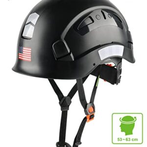 GREEN DEVIL Safety Helmet Hard Hat Adjustable Lightweight Vented ABS Work Helmet for Men and Women 6-Point Suspension ANSI Z89.1 Approved Ideal for Industrial & Construction