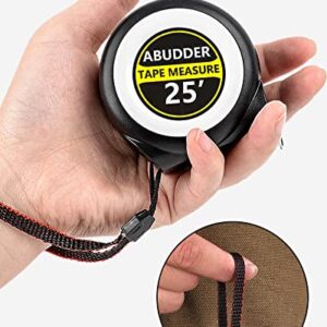 Tape Measure, Measuring Tape Retractable,Measurement Tape with Fractions,Self Lock Power Tape Measures Retractable 25FT (White, 25FT)