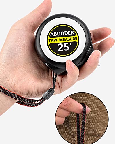 Tape Measure, Measuring Tape Retractable,Measurement Tape with Fractions,Self Lock Power Tape Measures Retractable 25FT (White, 25FT)