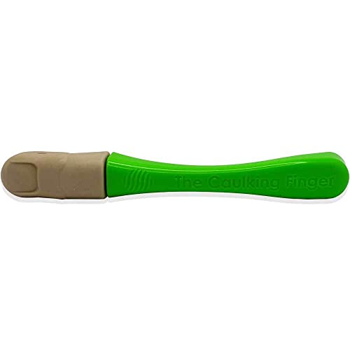 The Caulking Finger, A Caulk Smoothing Tool Providing Smooth Finishing to Caulks Like a Professional. Comfort Grip, Durable And Easy To Use. Saves Your Fingers From Splinters And Soreness