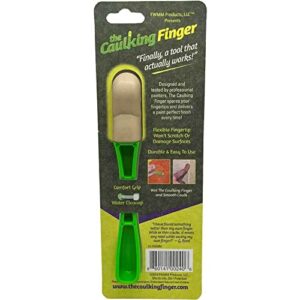 The Caulking Finger, A Caulk Smoothing Tool Providing Smooth Finishing to Caulks Like a Professional. Comfort Grip, Durable And Easy To Use. Saves Your Fingers From Splinters And Soreness