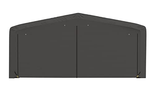 ShelterLogic ShelterTube Garage & Storage Shelter, 20' x 32' x 10' Heavy-Duty Steel Frame Wind and Snow-Load Rated Enclosure, Gray