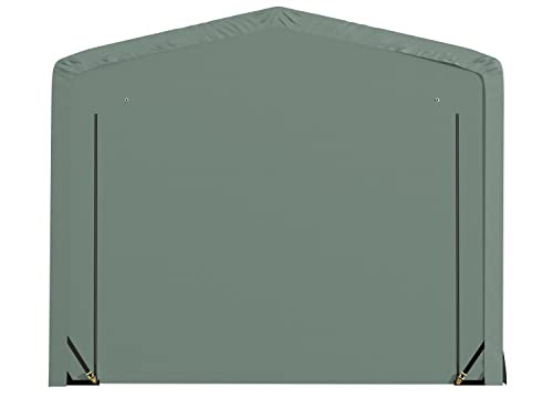 ShelterLogic ShelterTube Garage & Storage Shelter, 12' x 27' x 10' Heavy-Duty Steel Frame Wind and Snow-Load Rated Enclosure, Green