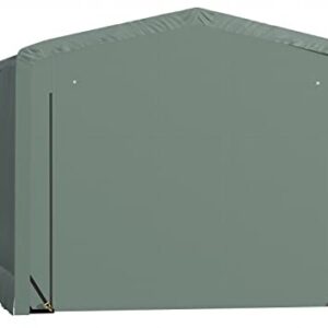 ShelterLogic ShelterTube Garage & Storage Shelter, 12' x 27' x 10' Heavy-Duty Steel Frame Wind and Snow-Load Rated Enclosure, Green